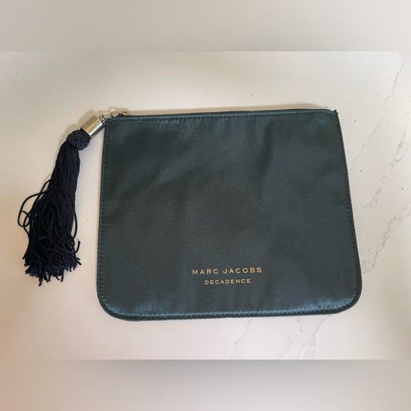 Marc Jacobs | Bags | Marc Jacobs Teal Pouch With Navy Tassel | Poshmark